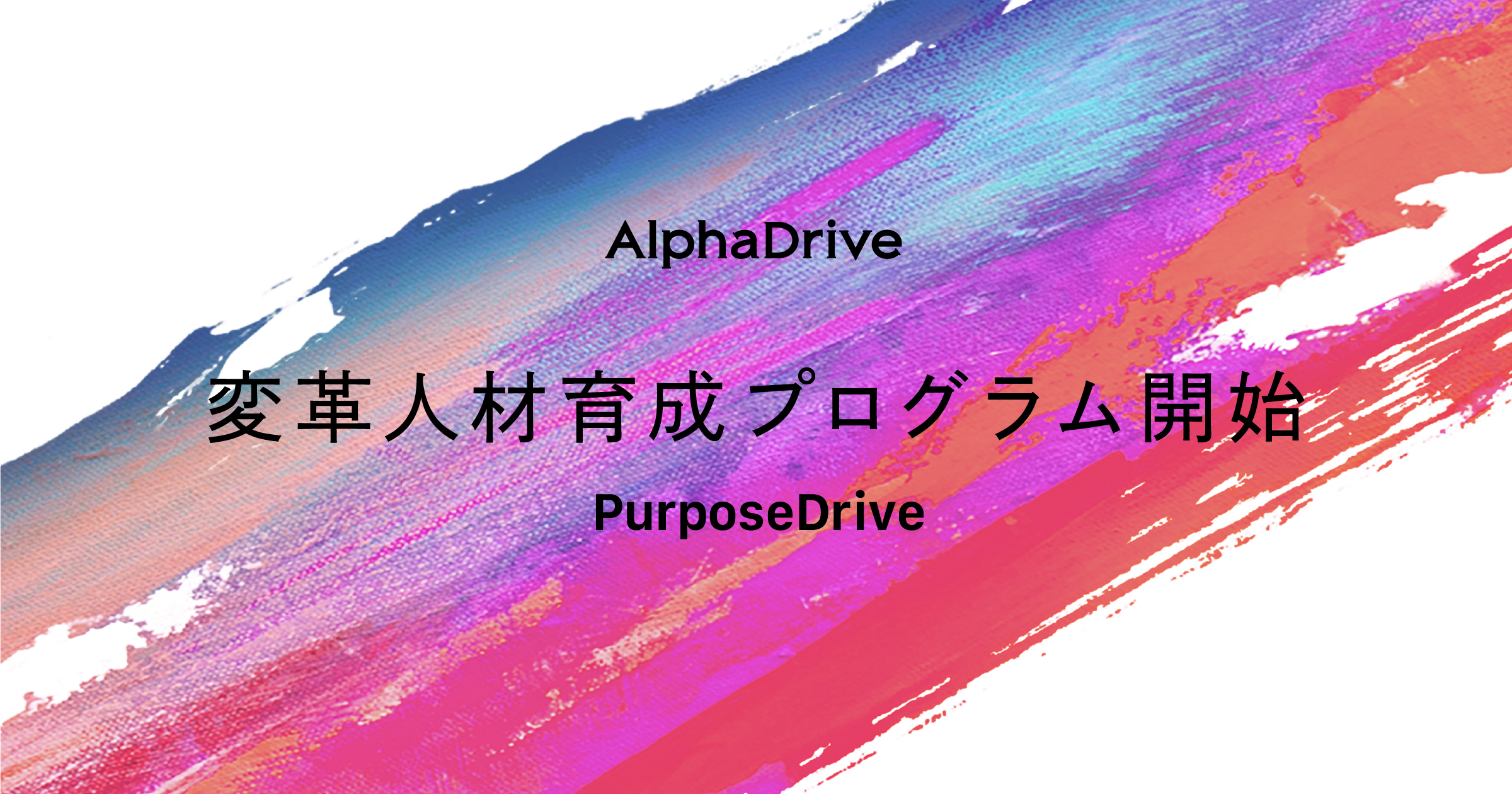 AlphaDrive、「変革人材育成プログラム」の提供を開始 | AlphaDrive（アルファドライブ）